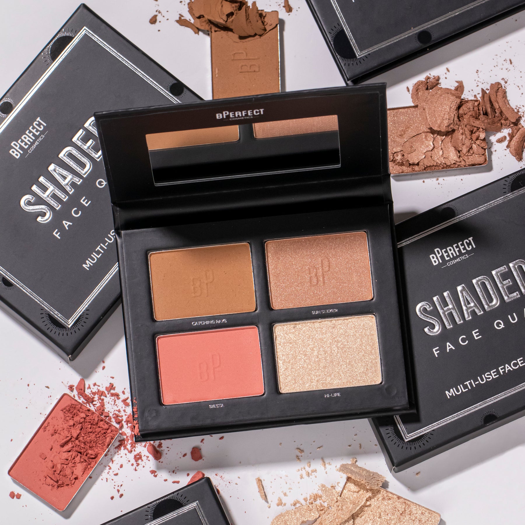 Shaded - Face Quad Palette – BPerfect Cosmetics